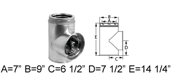 7 Inch DuraTech Factory Built Solid Pack Chimney Pipe